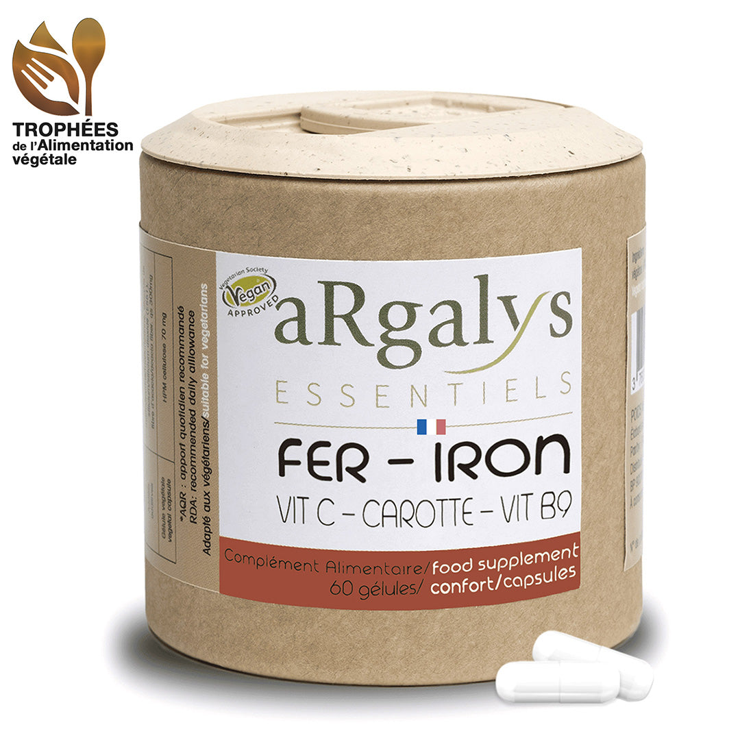 Complément Fer Pidolate (ex Bisglycinate) + Vitamine C - Vegan ...